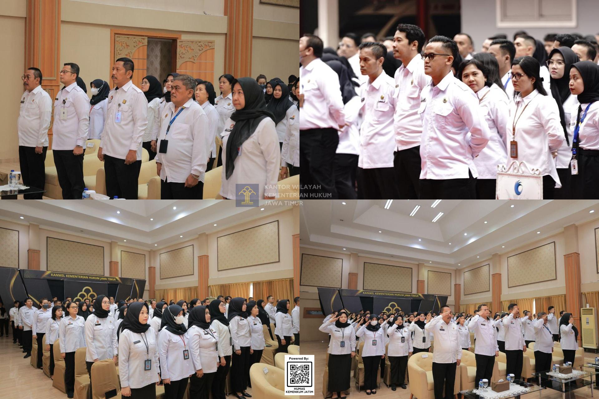 Apel Bersama Kemenko Kumham Imipas, Menteri HAM Natalius Pigai Tekankan Kebersamaan untuk ...