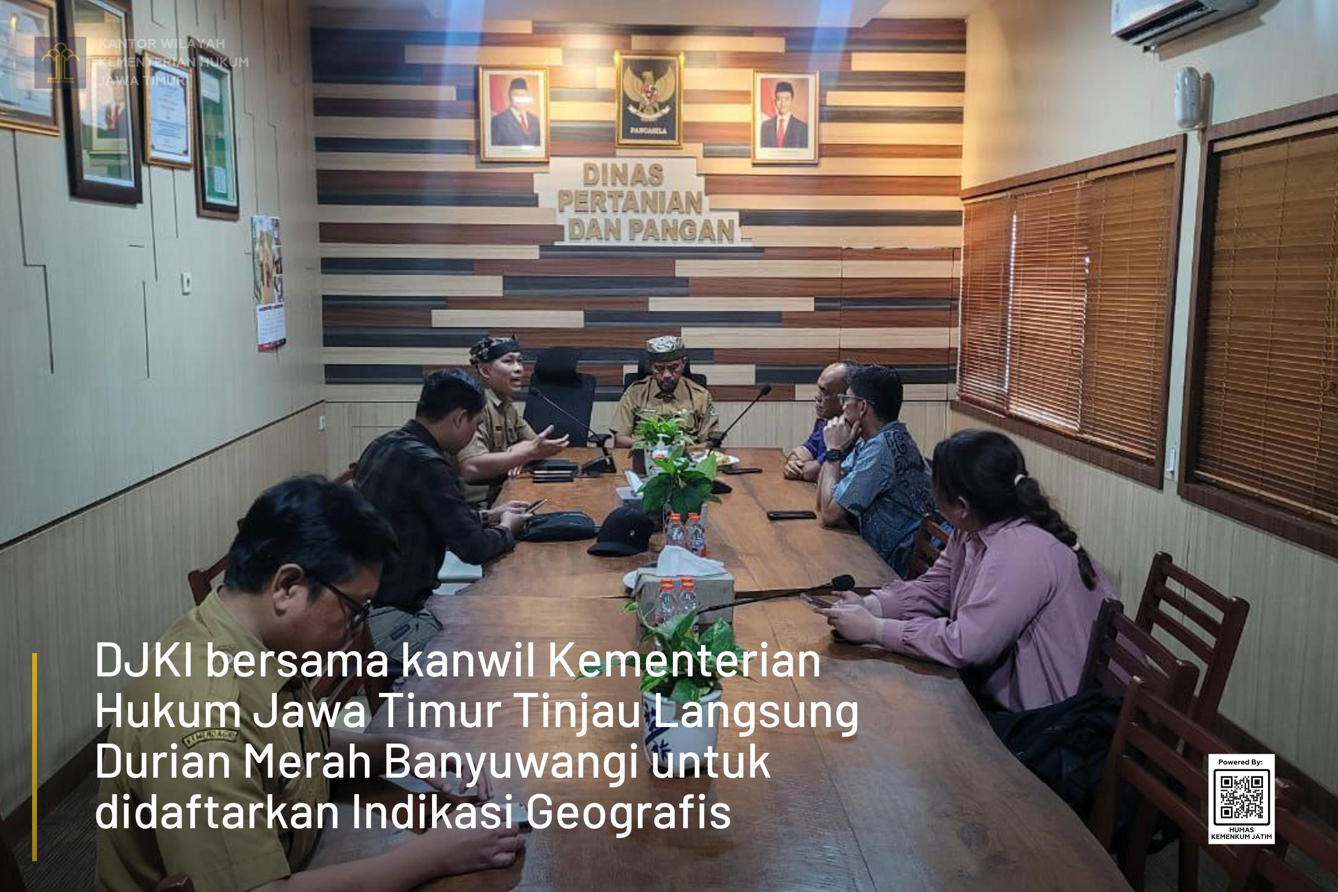 DJKI bersama kanwil Kementerian Hukum Jawa Timur Tinjau Langsung Durian ...